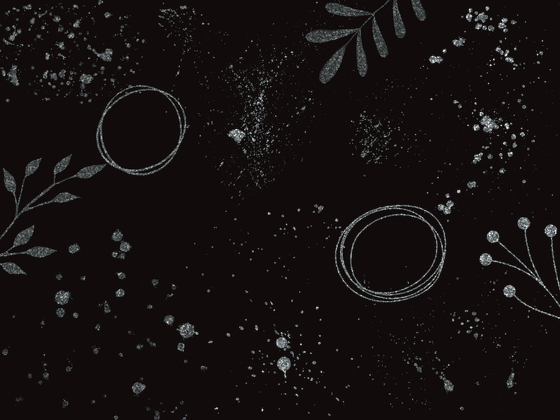 Silver Glitter Splatter Clipart Overlay, Silver Ink Splatter Clip Art ...