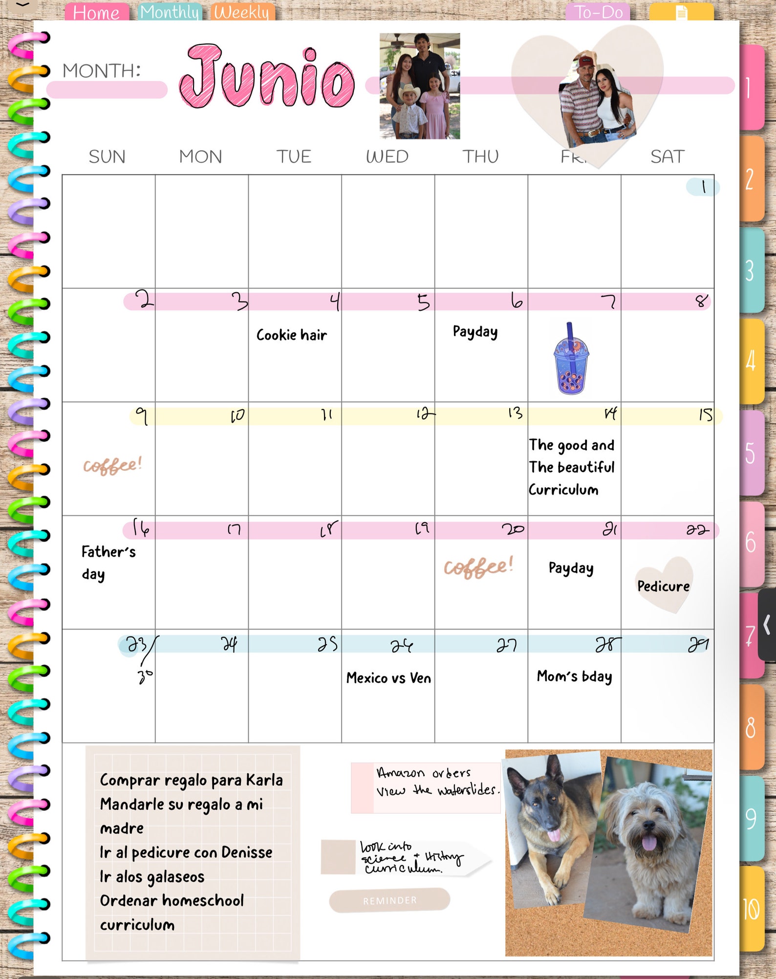 Digital Notebook 10 Tabs, Notebook for Students, Hyperlinked Student ...