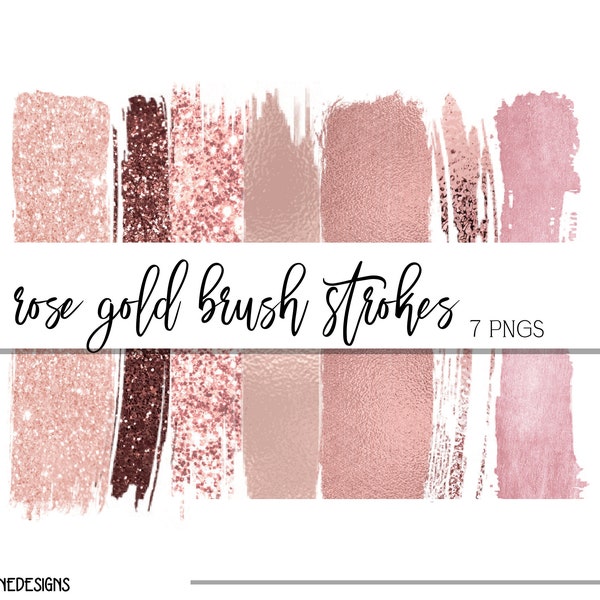 Gold Brush Strokes - Etsy