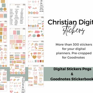 Christian Digital Stickers⎮faith Digital Stickers⎮goodnotes & PNG Files ...
