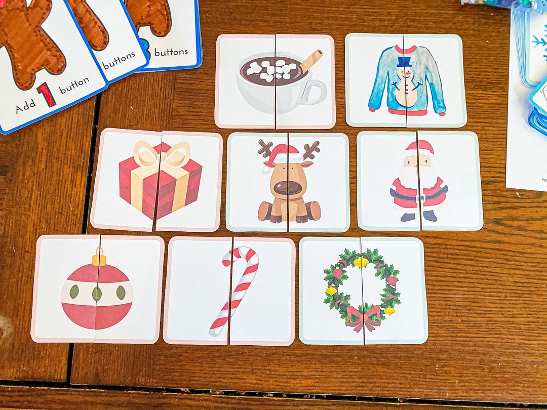 Christmas Matching Game for Toddlers | Toddler Printable for Christmas ...