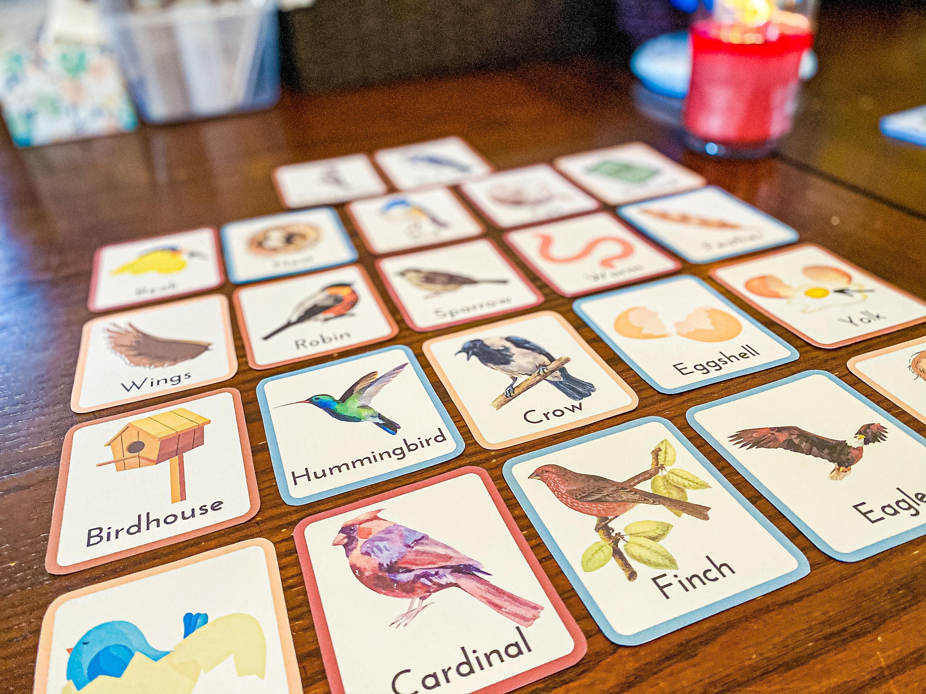 Bird Flashcards for Preschoolers | Bird Theme Pre-k Homeschool Unit ...
