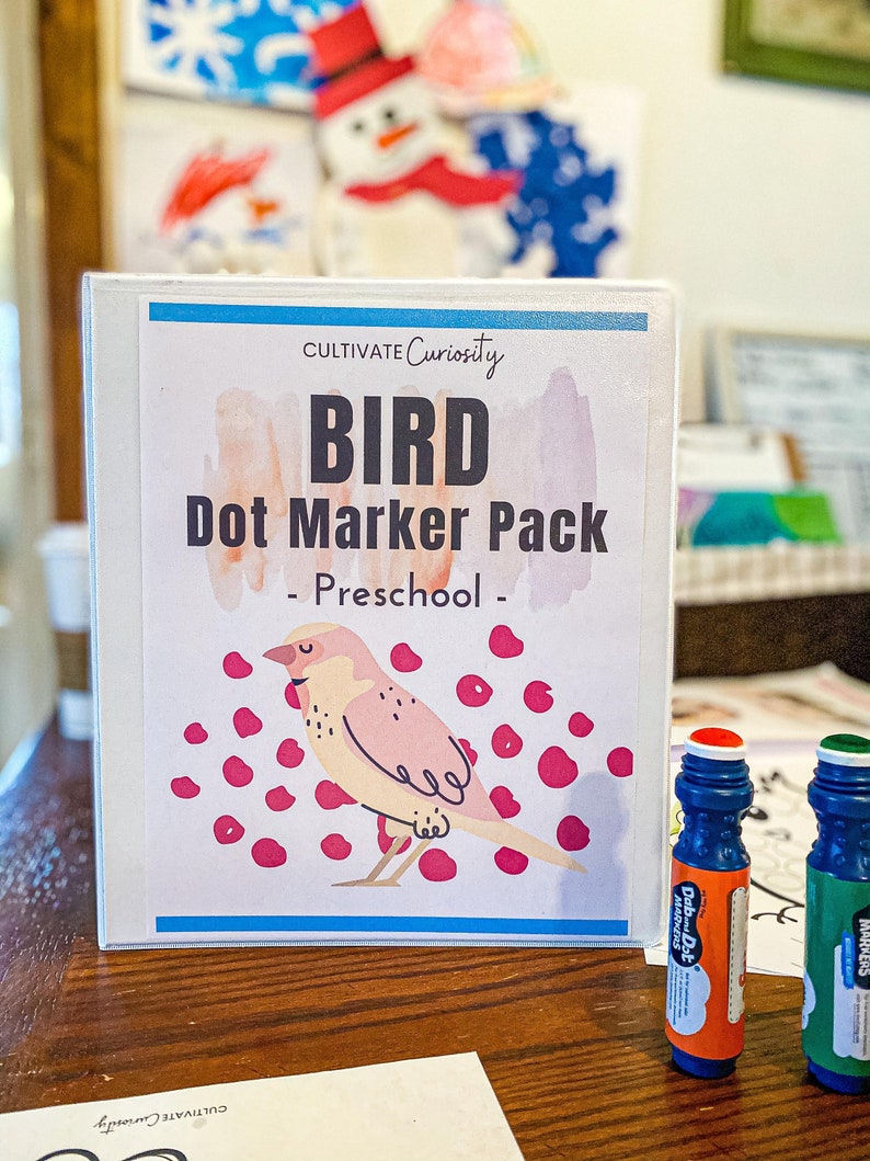 Bird Dot Marker Pack Printable Bird Theme Homeschool Packet for ...
