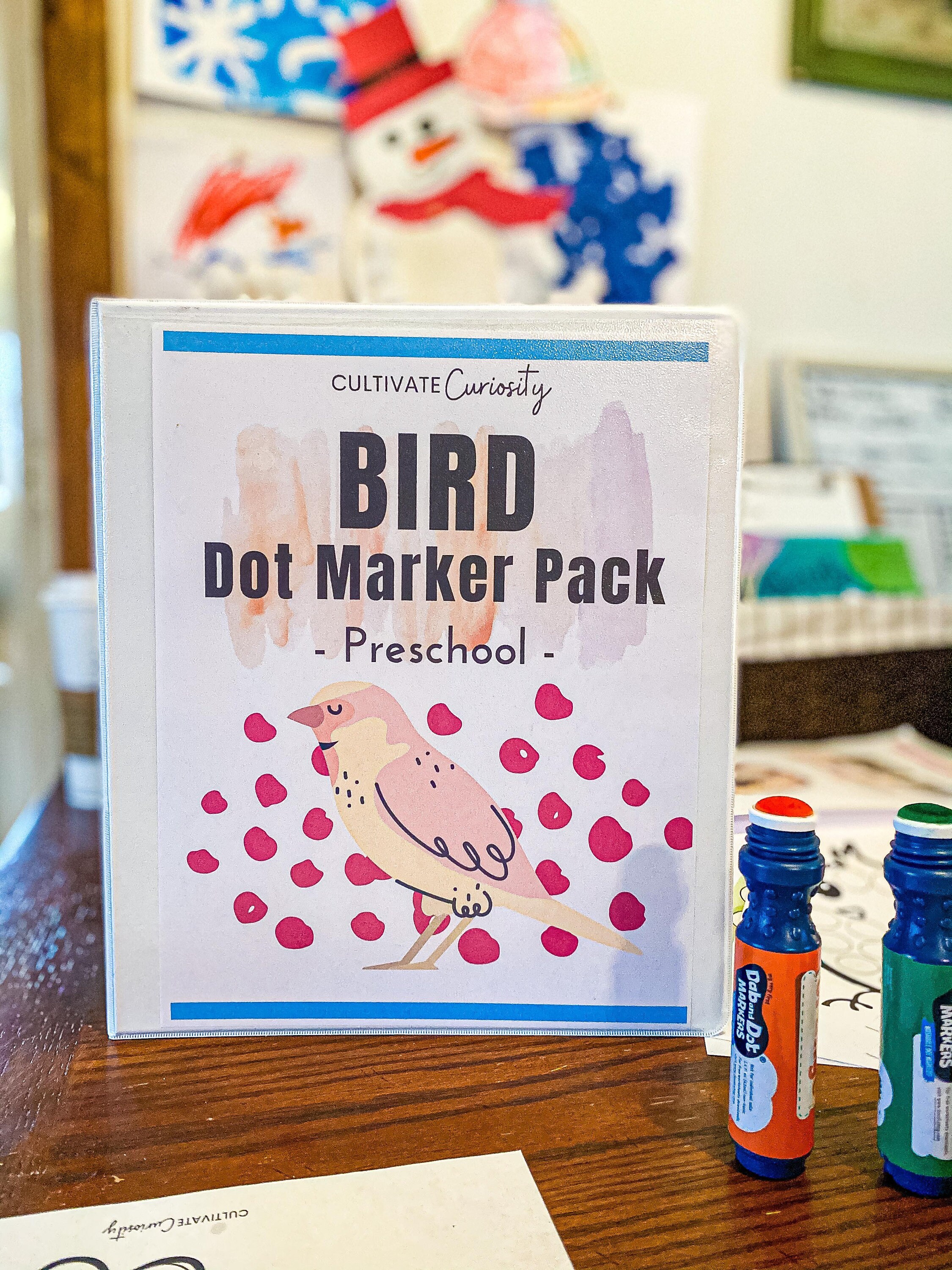 Bird Dot Marker Pack Printable Bird Theme Homeschool Packet for ...