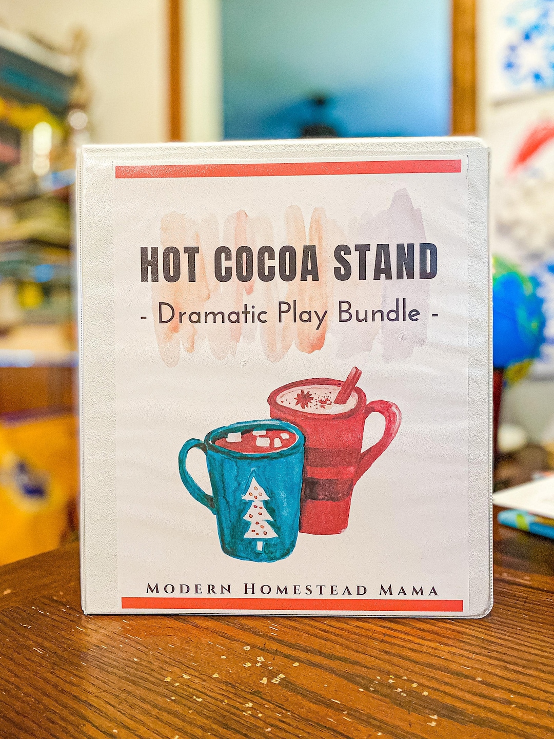 Hot Cocoa Dramatic Play Bundle Pretend Play Set Winter Printable For