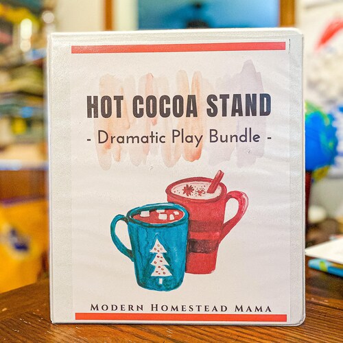 Hot Cocoa Shop Dramatic Play Printable Hot Chocolate Cafe Etsy