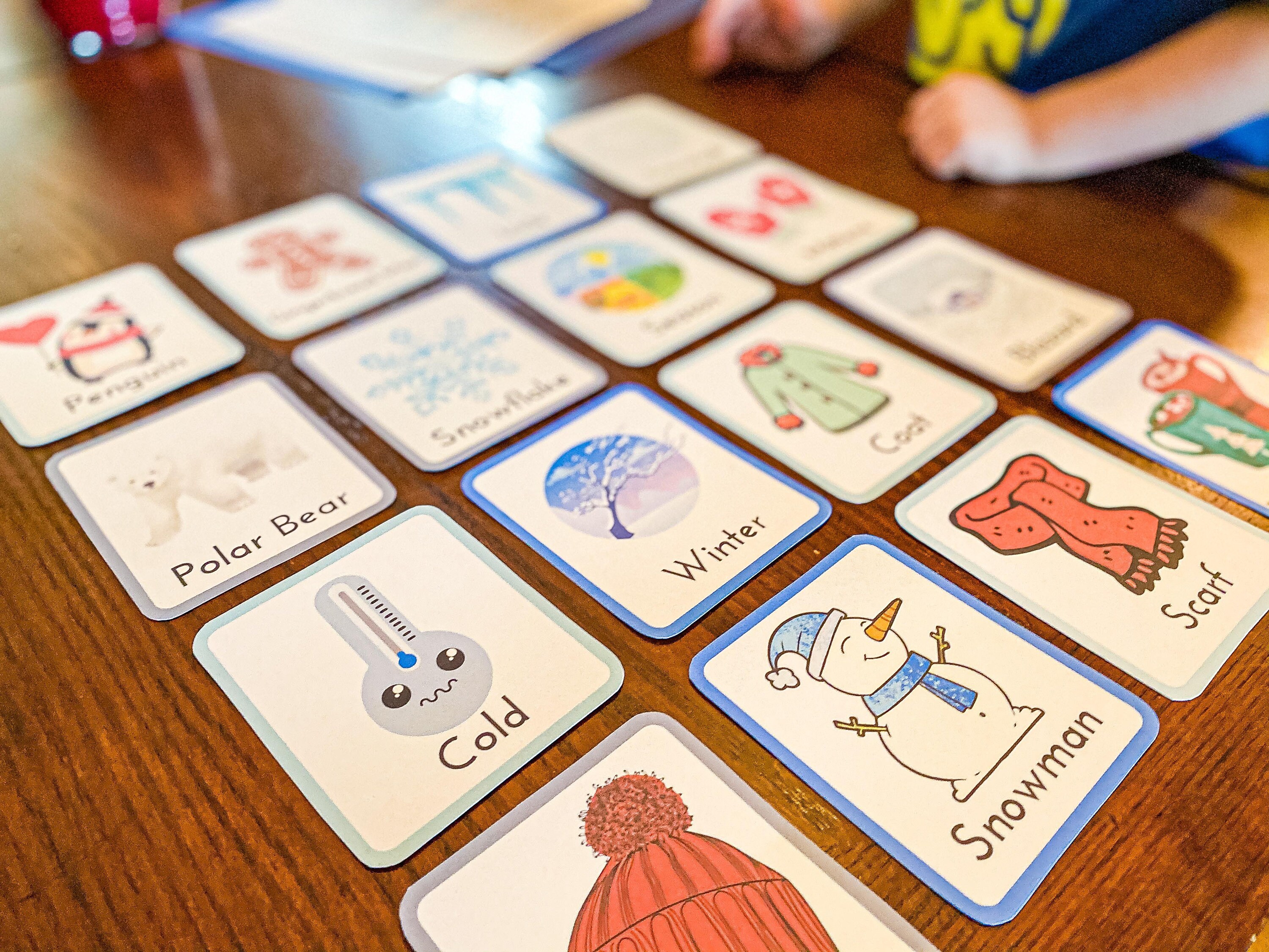 Winter Flashcards for Preschoolers Winter Theme Pre-k Homeschool Unit ...