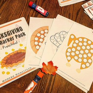 Thanksgiving Dot Marker Printable Pack for Toddlers & Preschoolers ...