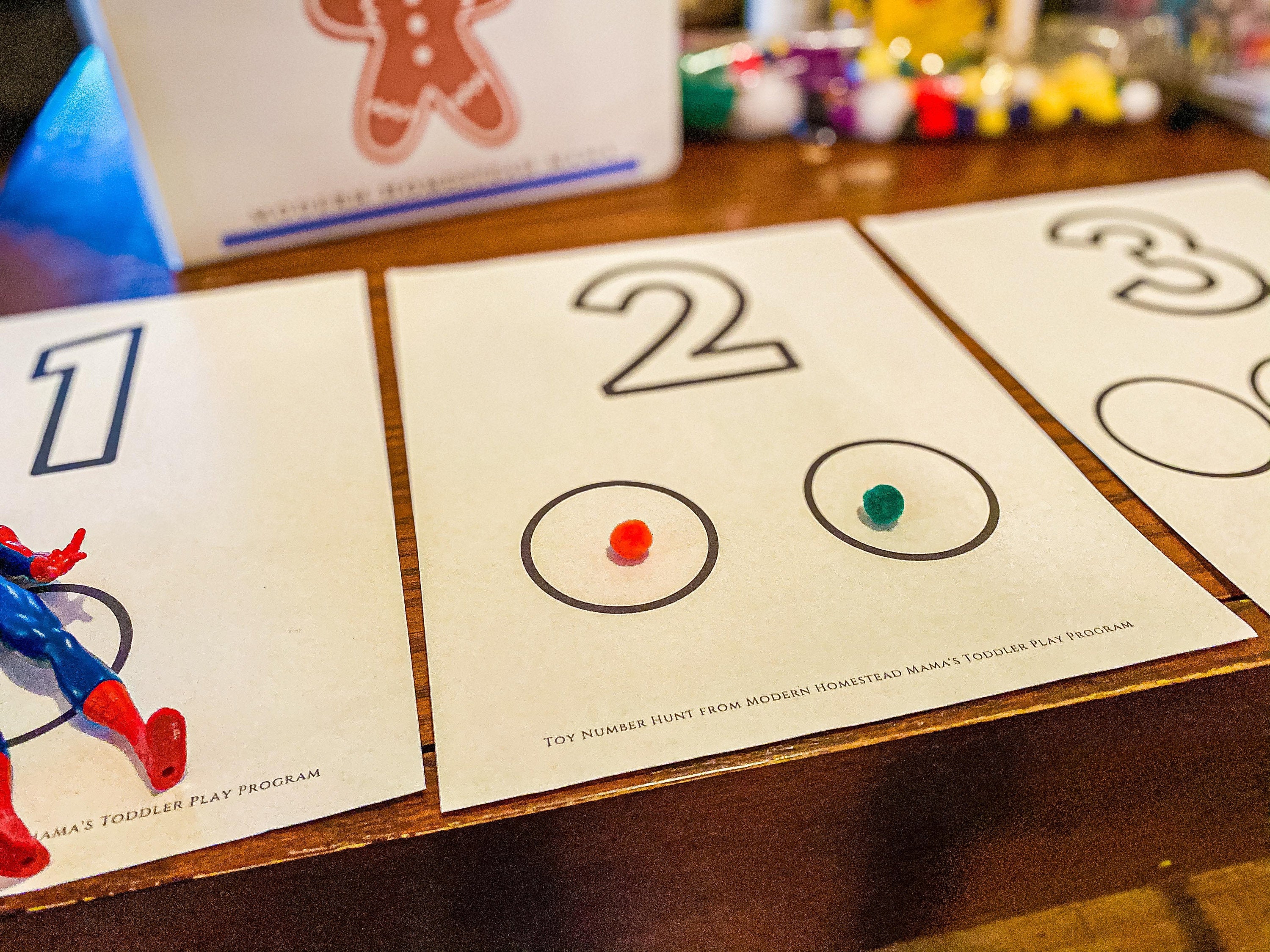 Toy Number Hunt Worksheet Set for Toddlers | Play-based Open-ended Play ...