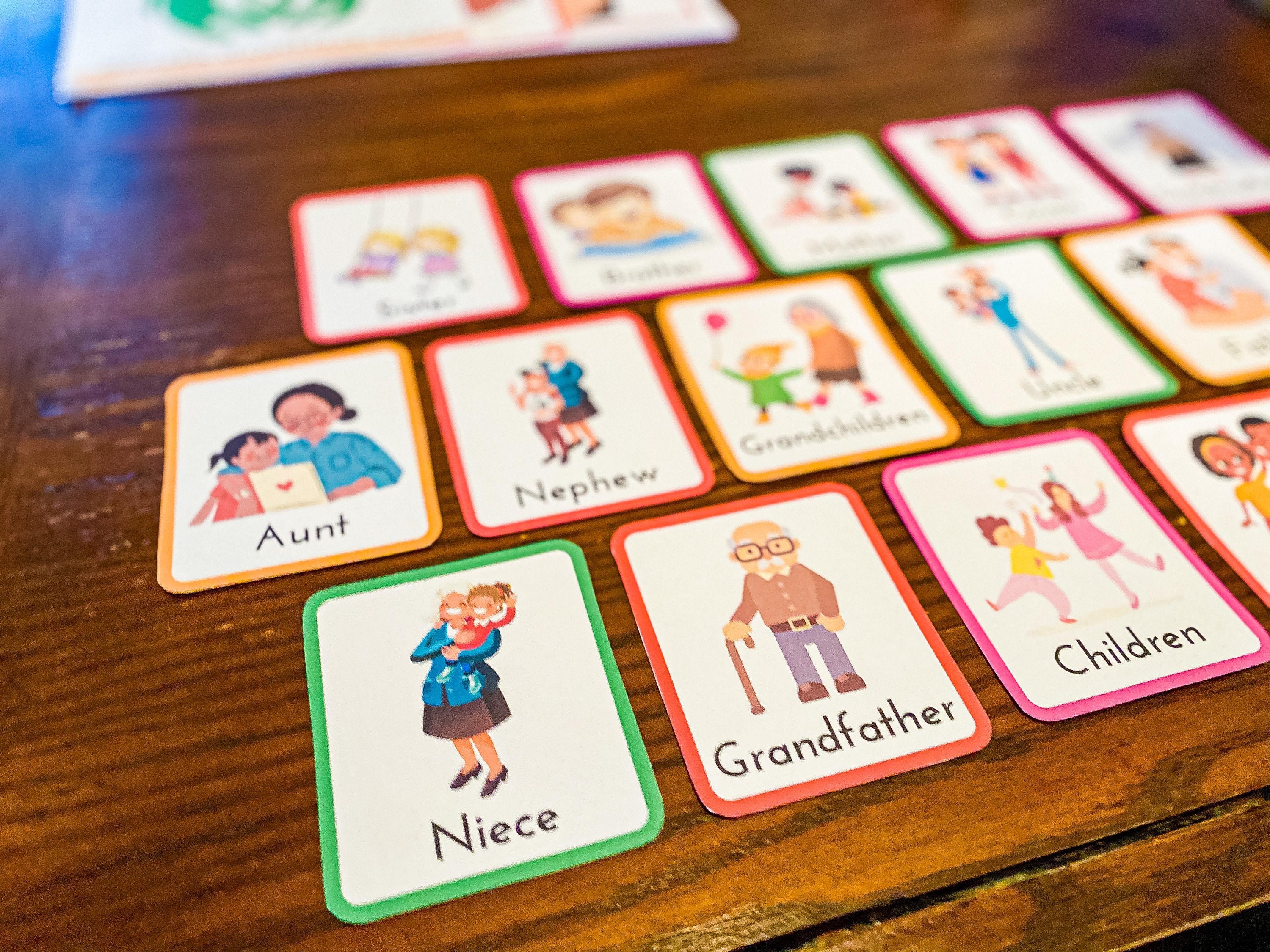 Family Member Flashcards Printable PDF Family Members | Etsy