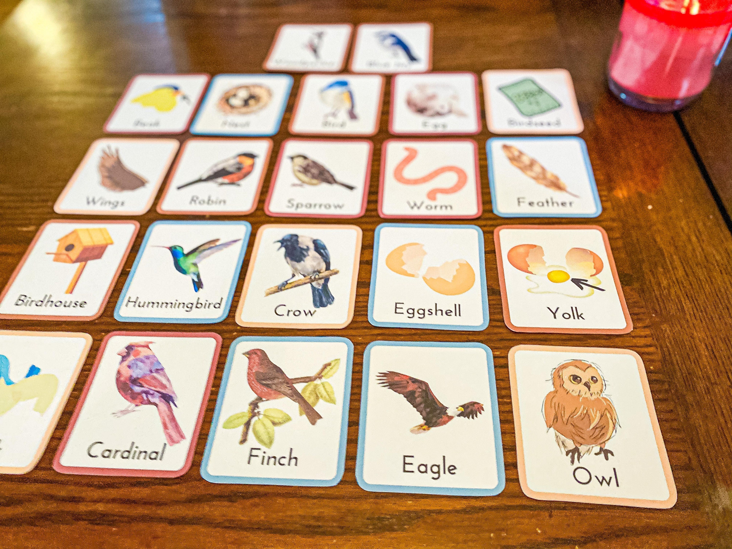 Bird Flashcards for Preschoolers | Bird Theme Pre-k Homeschool Unit ...