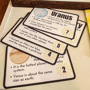Planet Fact Flashcards | Homeschool Preschool Kindergarten Elementary ...