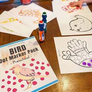 Bird Dot Marker Pack Printable Bird Theme Homeschool Packet for ...