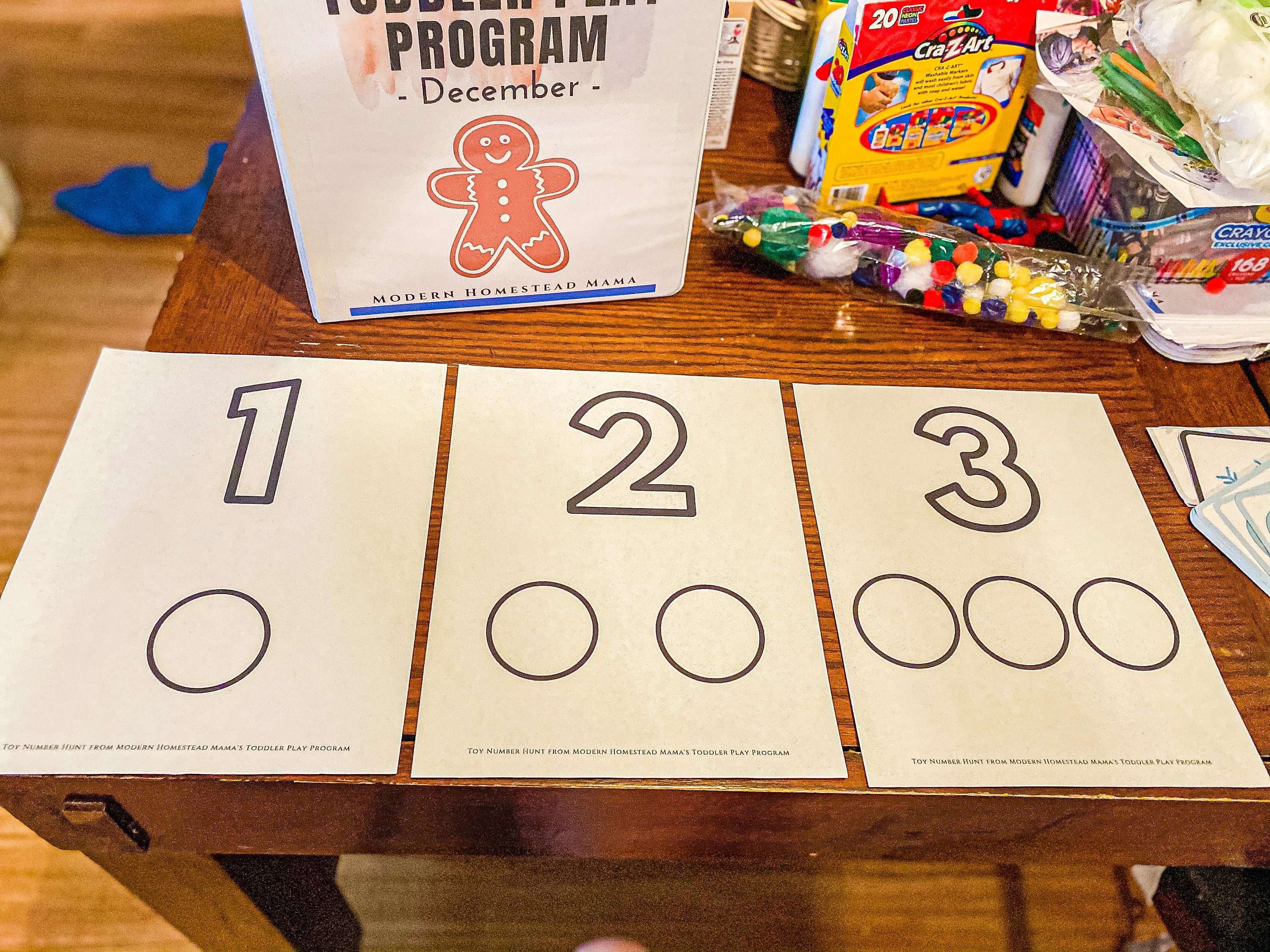 Toy Number Hunt Worksheet Set for Toddlers | Play-based Open-ended Play ...