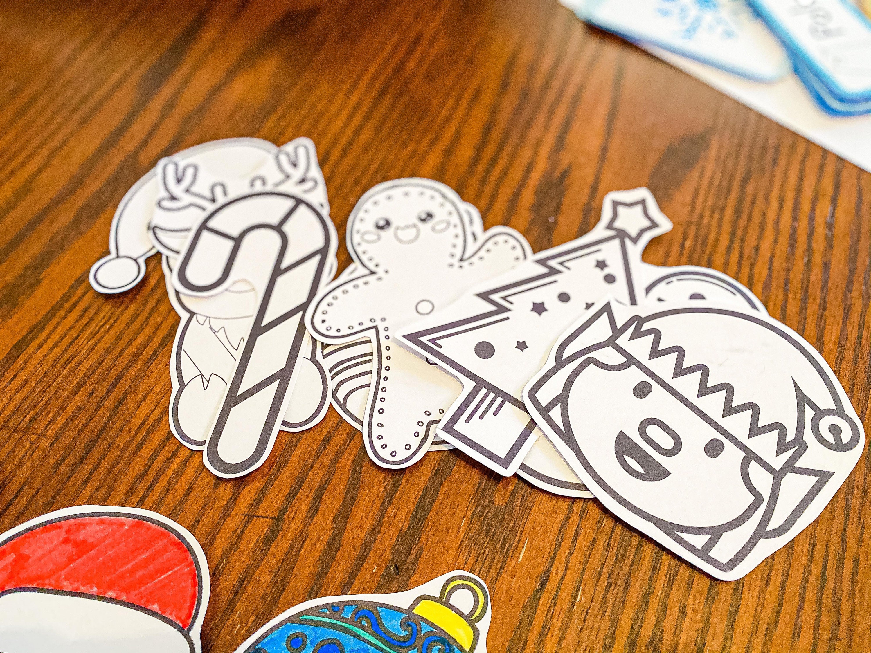 Christmas Puppets Printable Printable Christmas Puppets for | Etsy