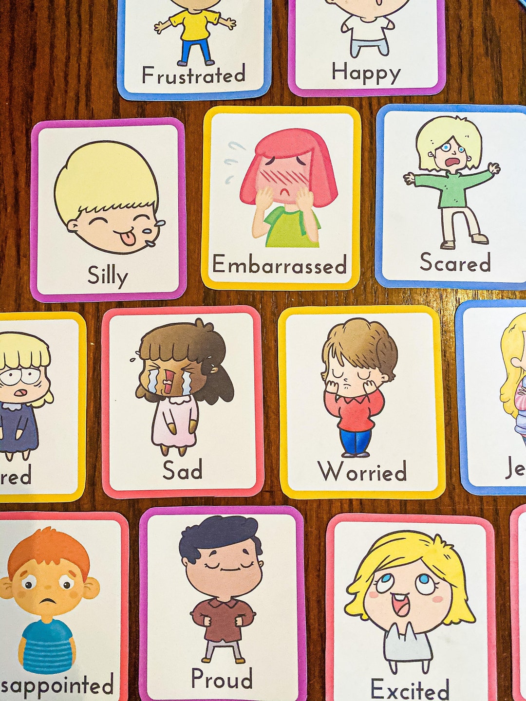 Emotion Flashcards for Preschoolers | Printable Flashcards to Teach ...
