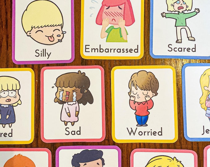 Printable Emotions and Expressions Faces Flashcards / How Do You Feel ...