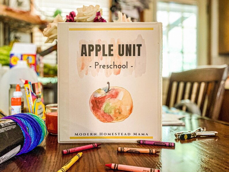 Apple Preschool Unit Montessori & Waldorf Inspired, Play-based, Gentle ...