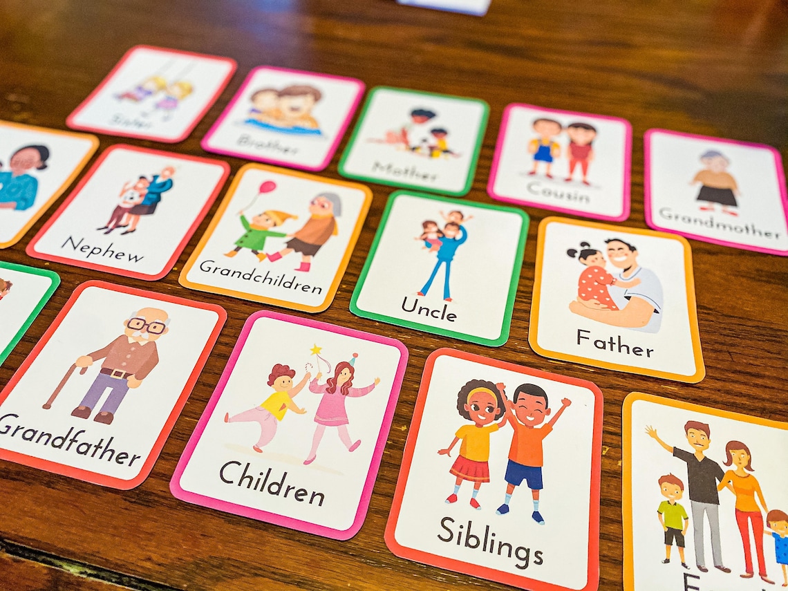 Family Member Flashcards Printable PDF Family Members Preschool Family ...