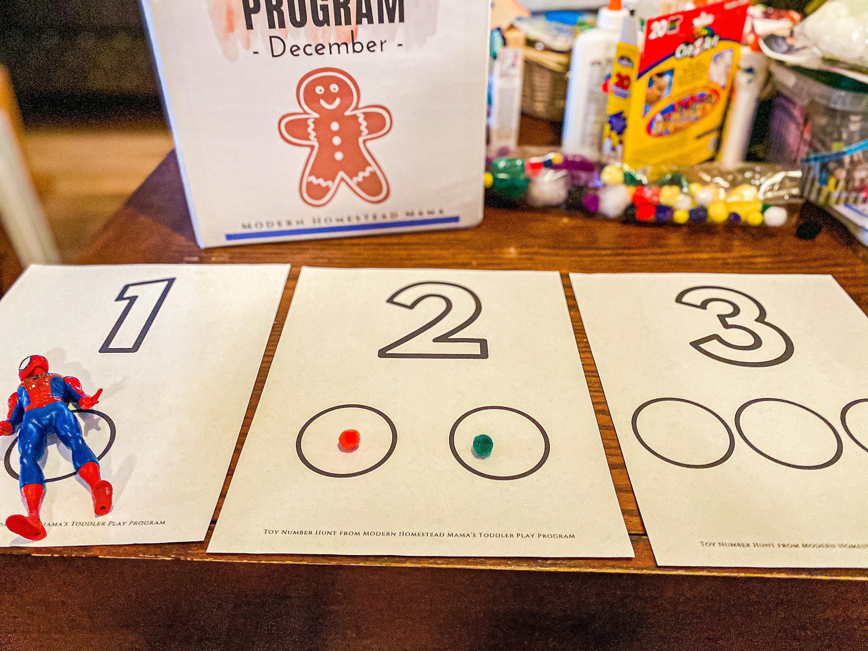 Toy Number Hunt Worksheet Set for Toddlers | Play-based Open-ended Play ...