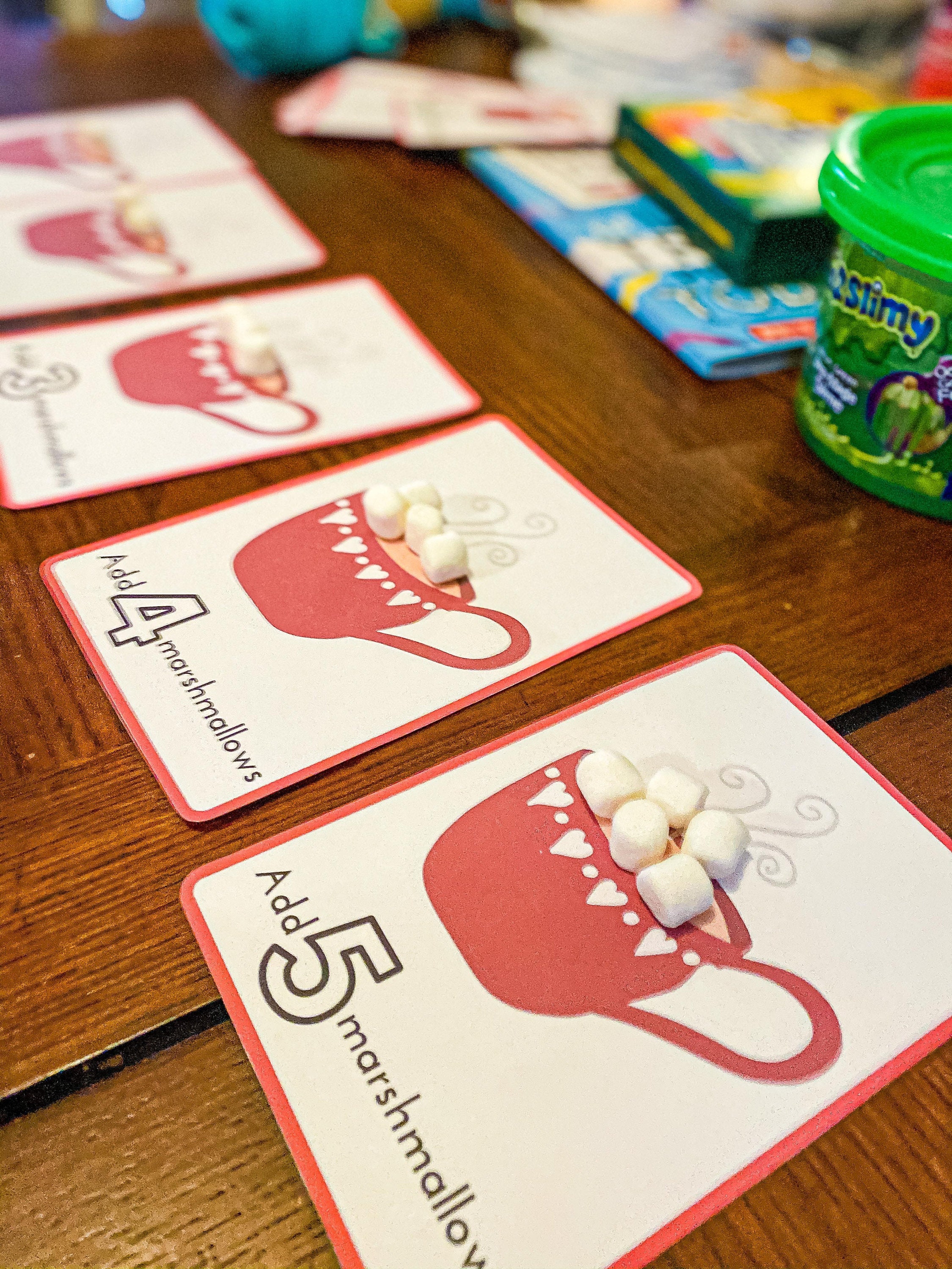 Winter Hot Cocoa Marshmallow Counting Mats Winter Math Printable ...