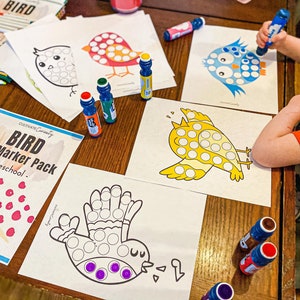 Bird Dot Marker Pack Printable Bird Theme Homeschool Packet for ...