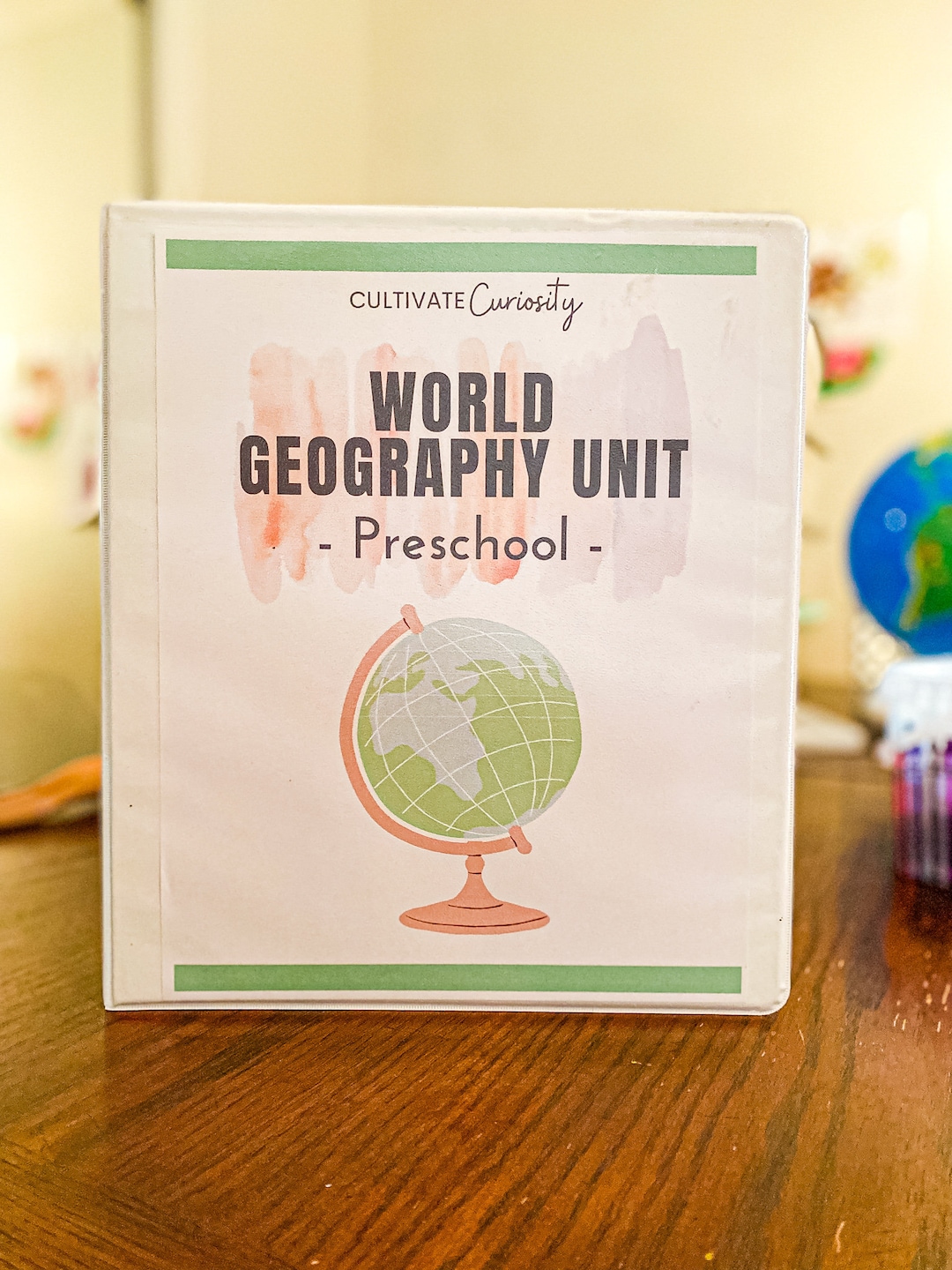 World Geography Unit for Homeschool Pre-k & Kindergarten | Montessori ...