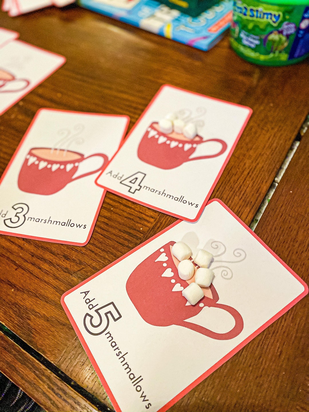 Winter Hot Cocoa Marshmallow Counting Mats | Winter Math Printable ...