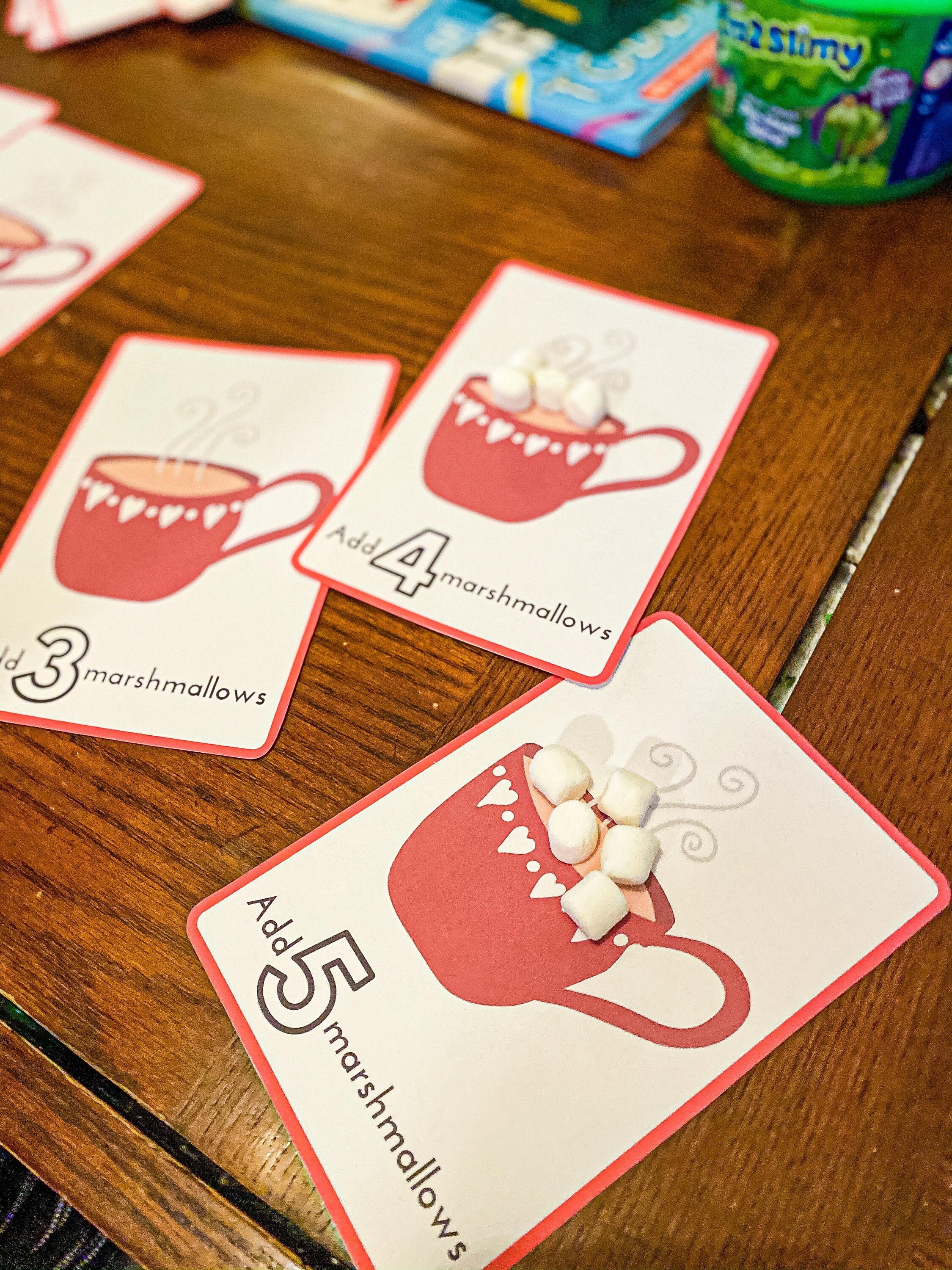 Winter Hot Cocoa Marshmallow Counting Mats | Winter Math Printable ...