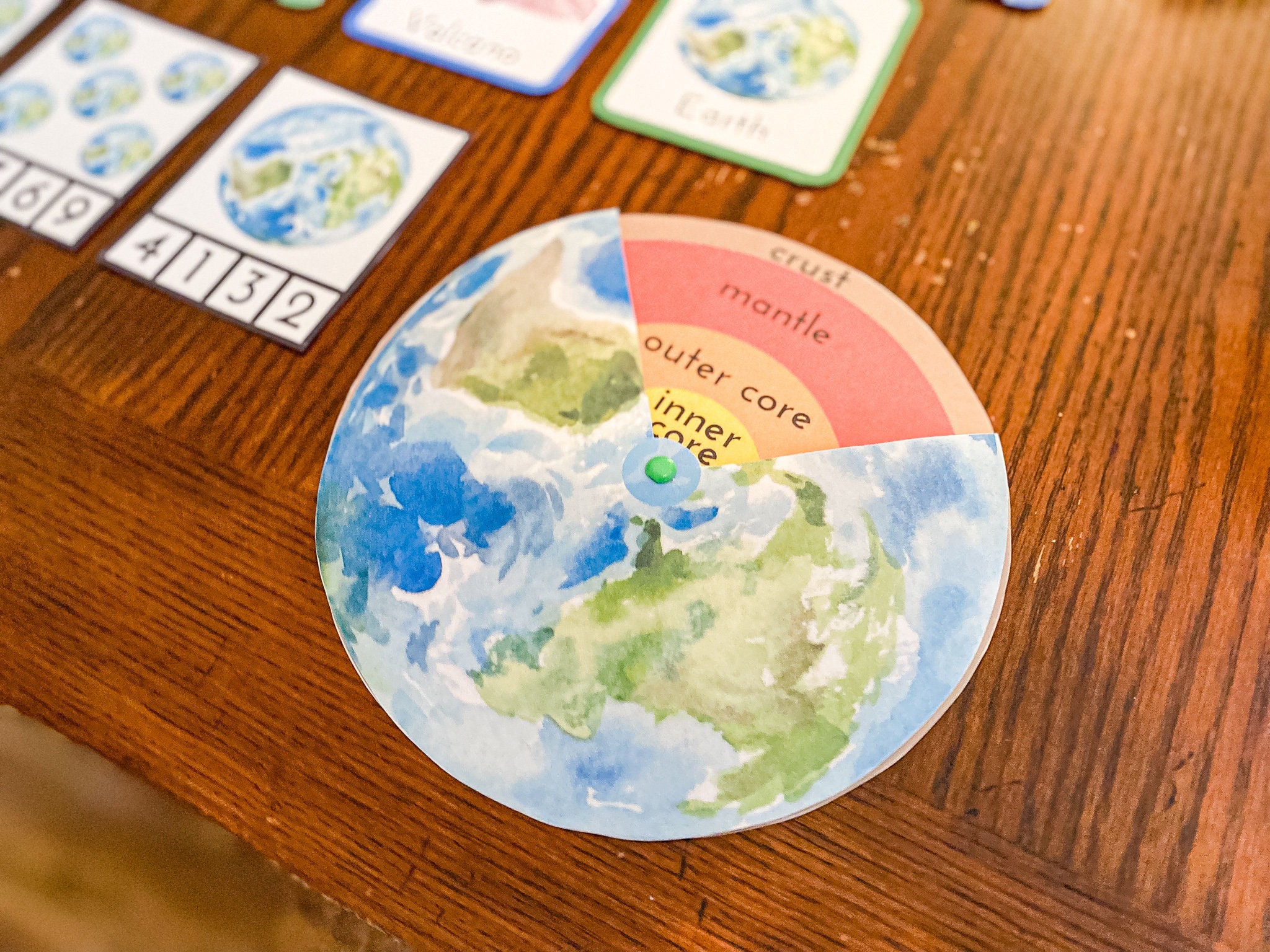 Earth Layers Printable Craft for Homeschool Preschool Pre-k ...