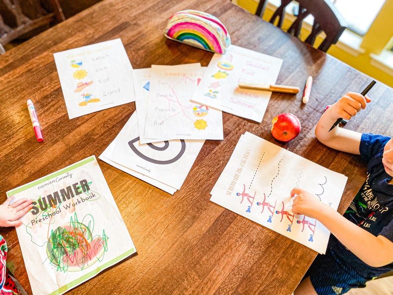 Summer Pre-k Workbook | Workbook for Preschoolers, Toddlers, and ...
