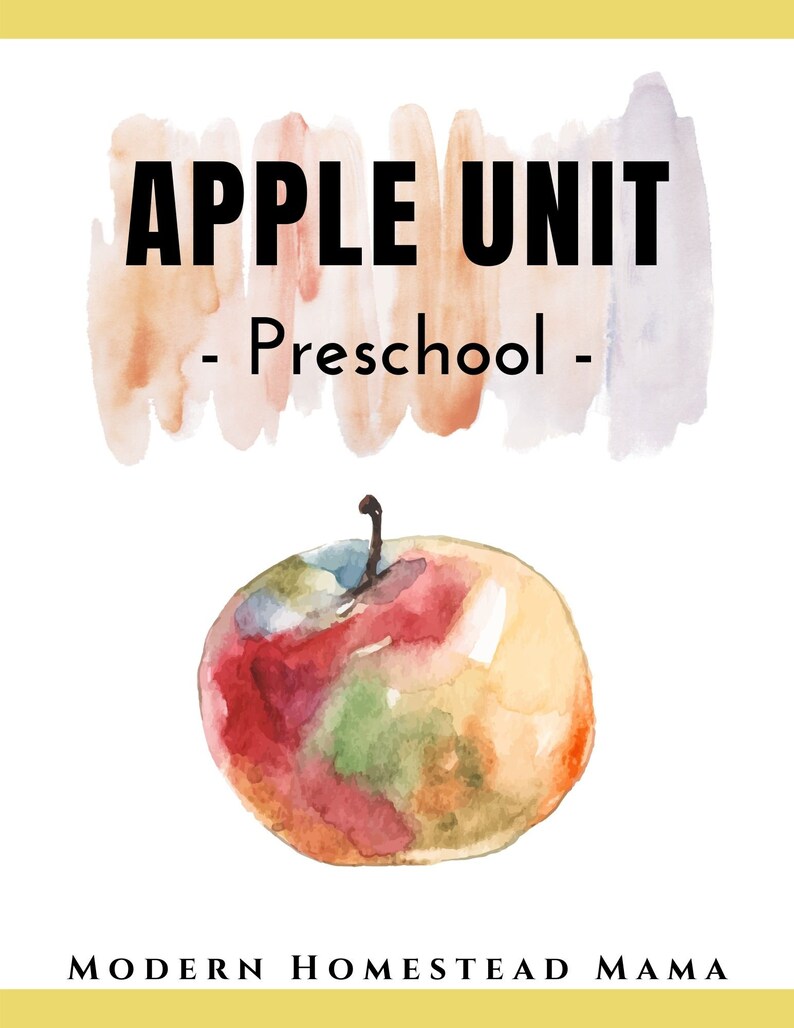 Apple Preschool Unit | Montessori & Waldorf Inspired, Play-based ...