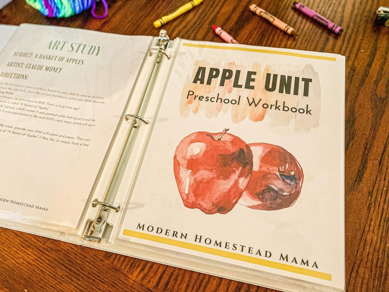 Apple Preschool Unit | Montessori & Waldorf Inspired, Play-based ...