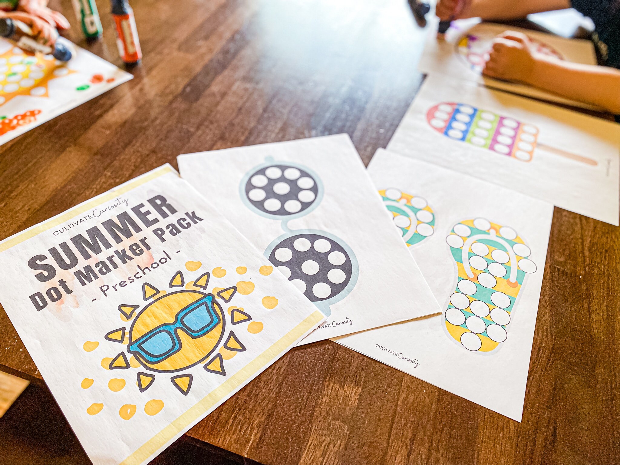 Summer Dot Marker Pack | Do-a-dot Marker Printable Art Pages ...