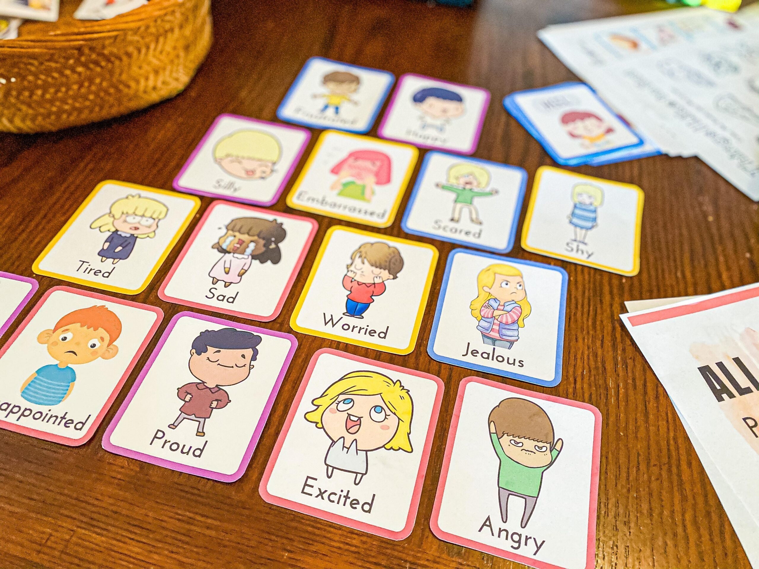 Emotion Flashcards for Preschoolers | Printable Flashcards to Teach ...