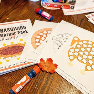 Thanksgiving Dot Marker Printable Pack for Toddlers & Preschoolers ...