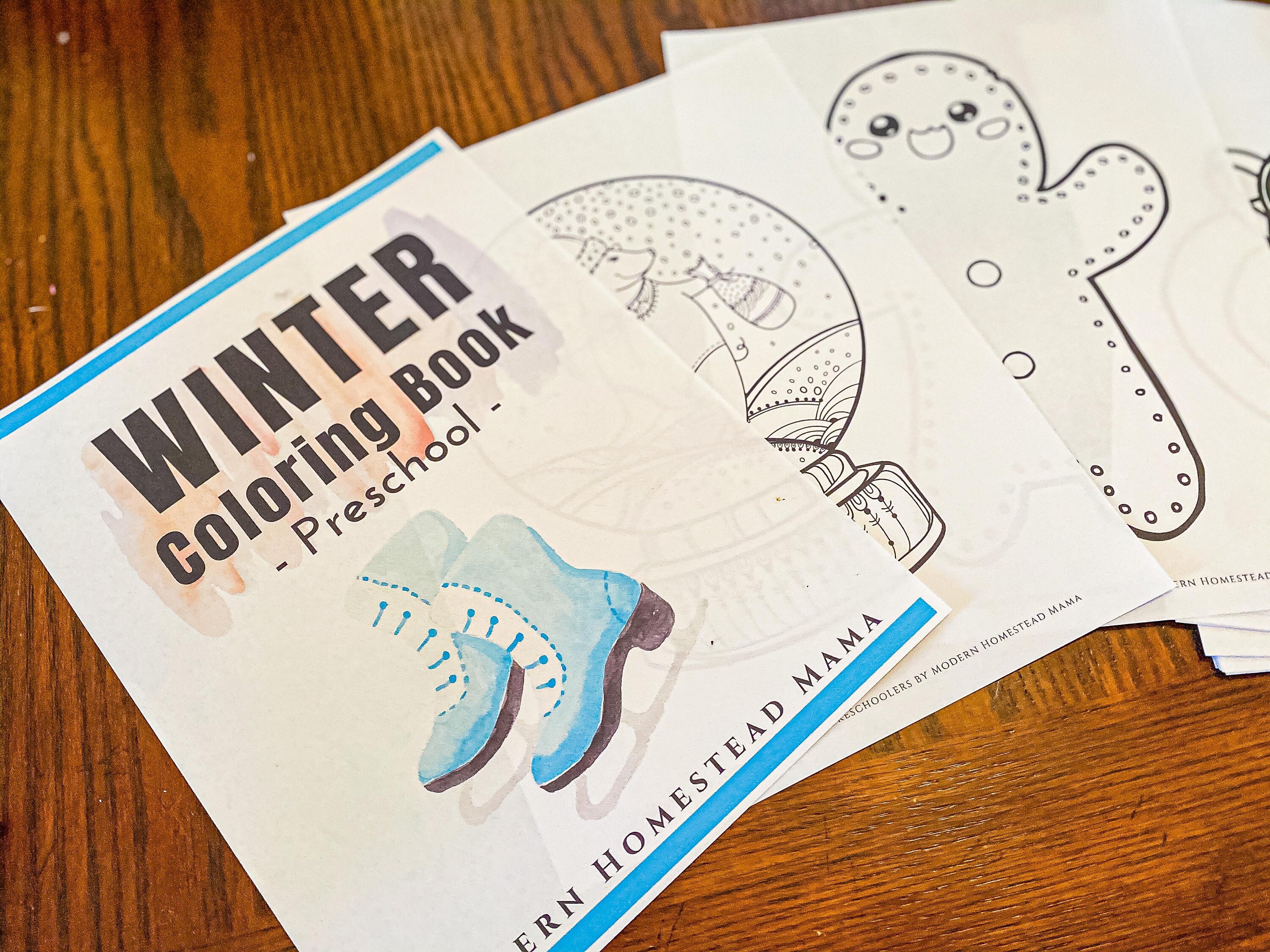 Winter Coloring Book Printable for Toddlers and Preschoolers ...