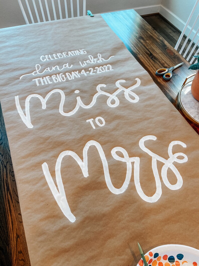 Custom Bridal Shower Butcher Paper Sign Welcome Sign Baby - Etsy