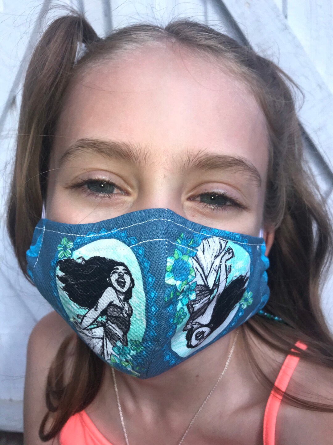 Moana Face Mask 100% Cotton Breathable Washable Reusable Double Layer ...