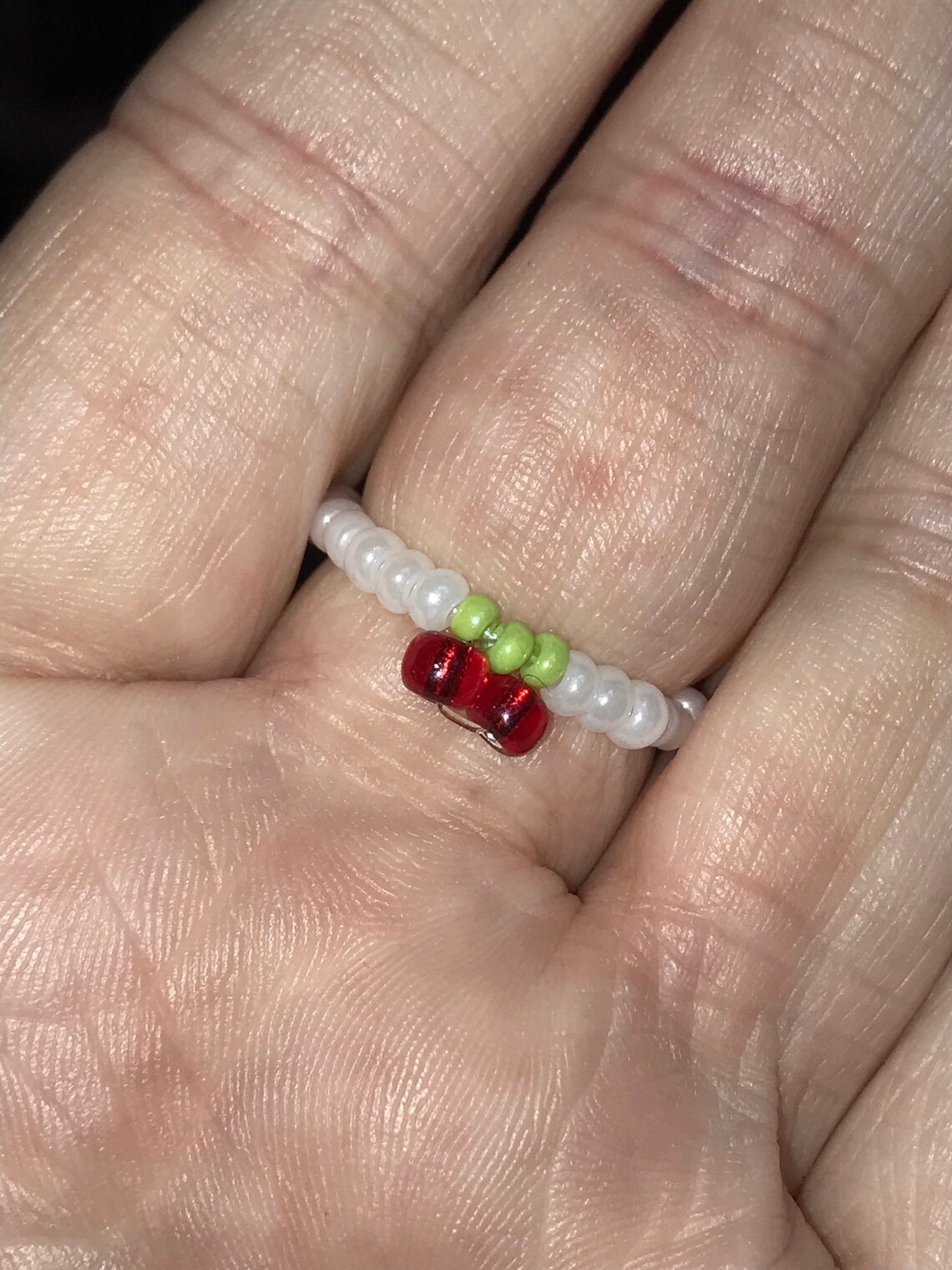 Cherry Ring Dainty Ring Stackable Ring Lindo Ring Trendy - Etsy España