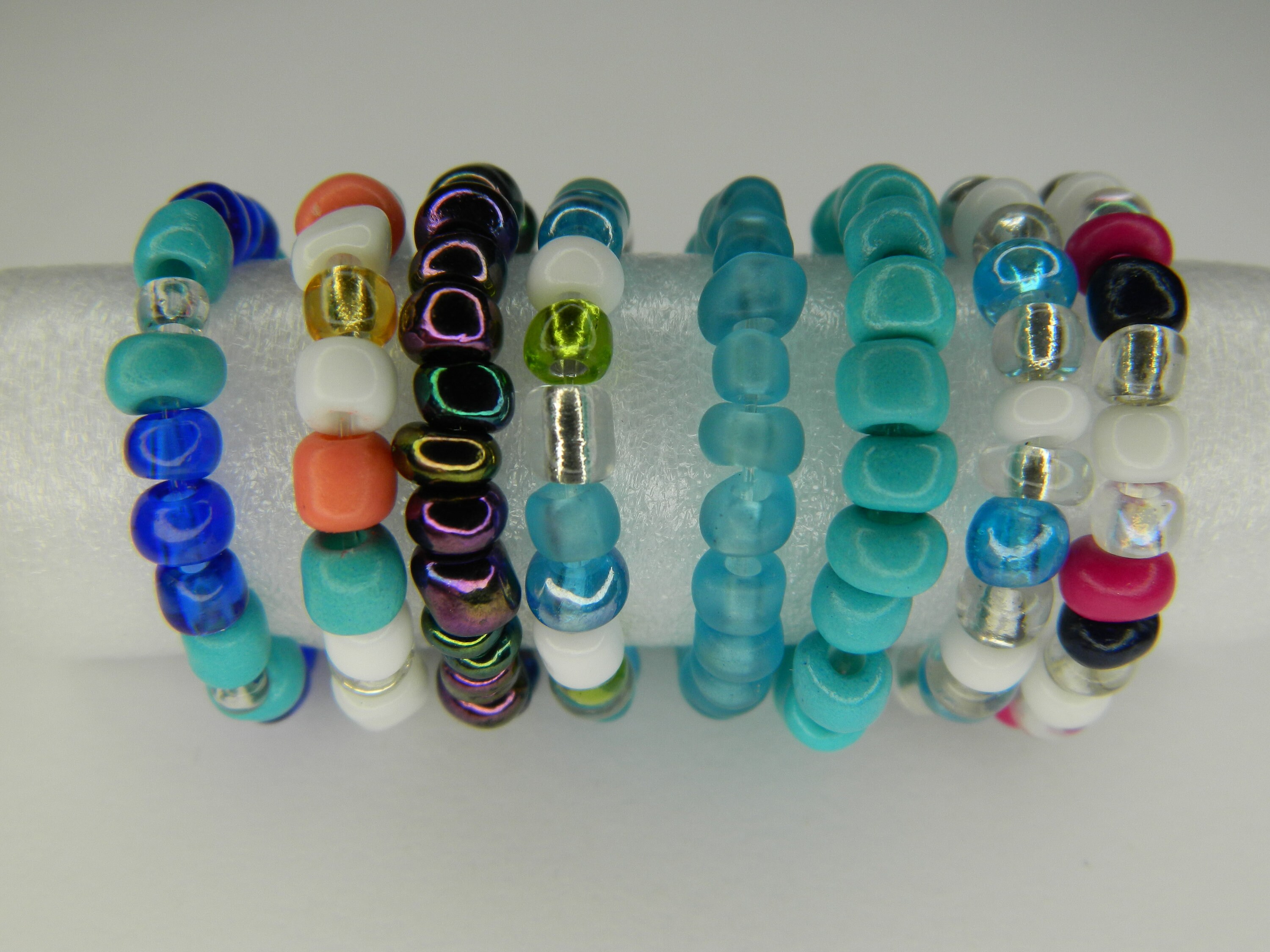 Handmade Seed Bead Ring Custom Bead Ring Stackable Ring - Etsy