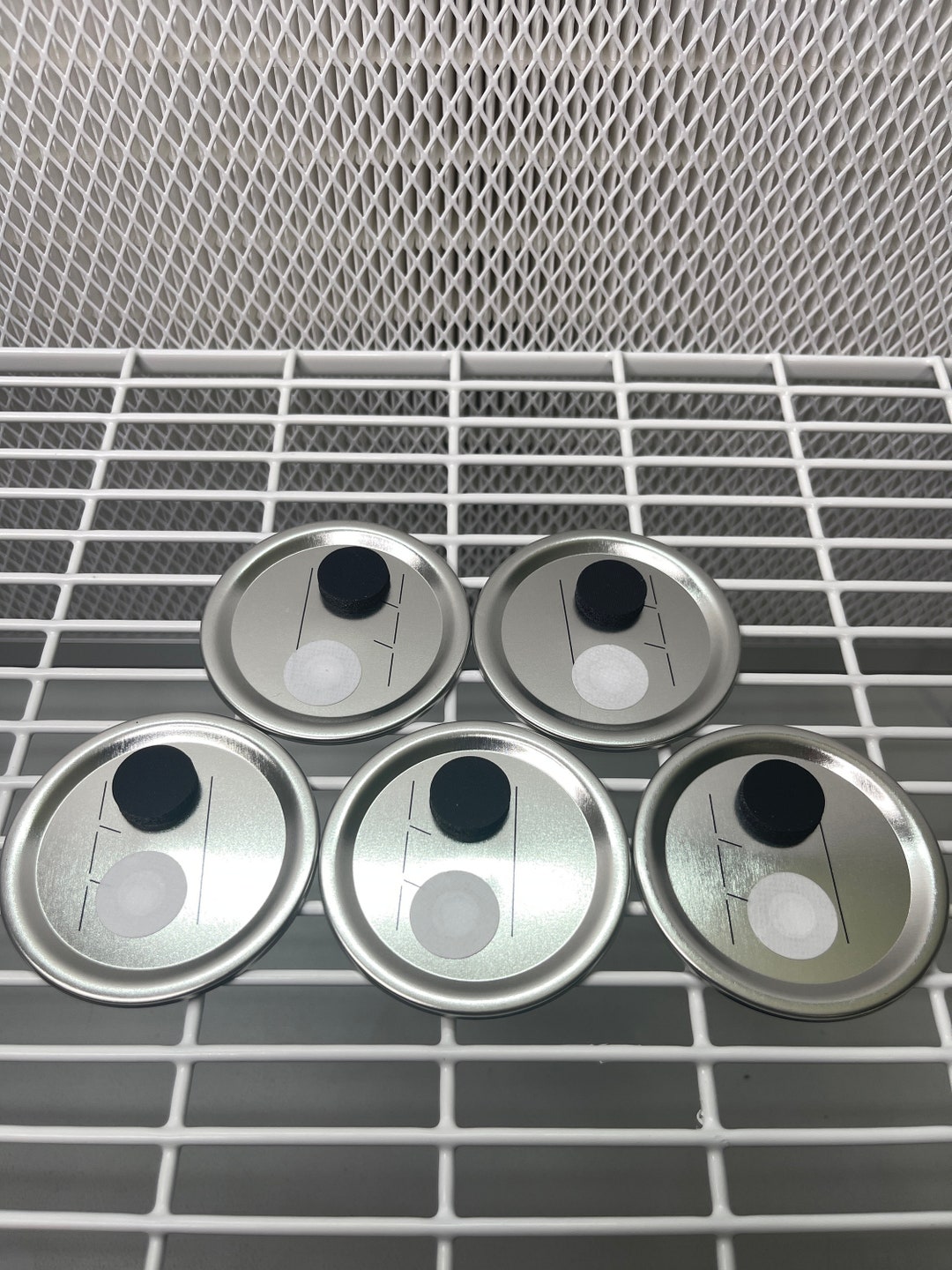 5 Pack Waterproof Mycology Lids, Regular Mouth Self Healing Injection ...