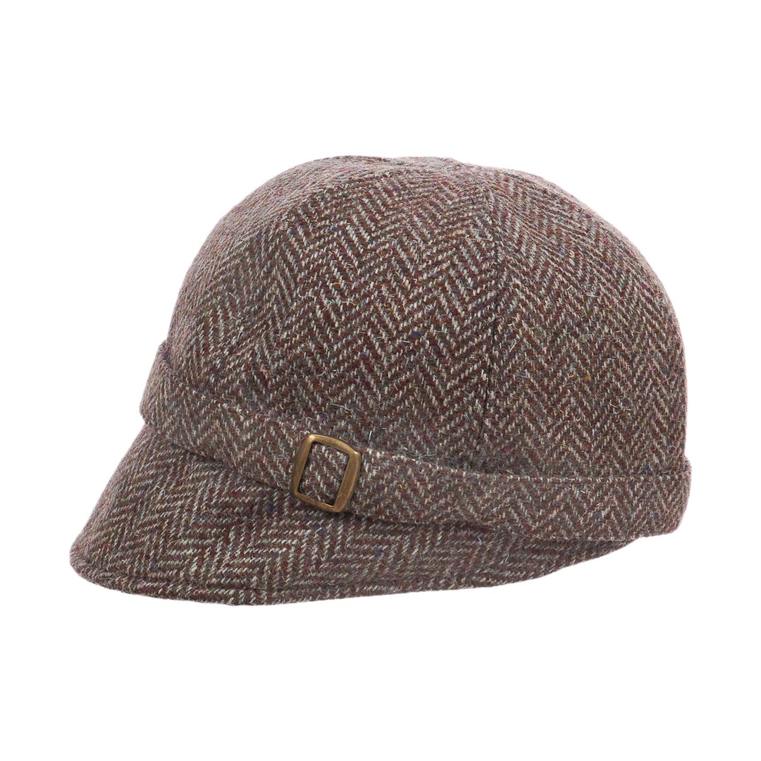 Irish Donegal Tweed Flapper Cap Donegal Brown / Beige - Etsy