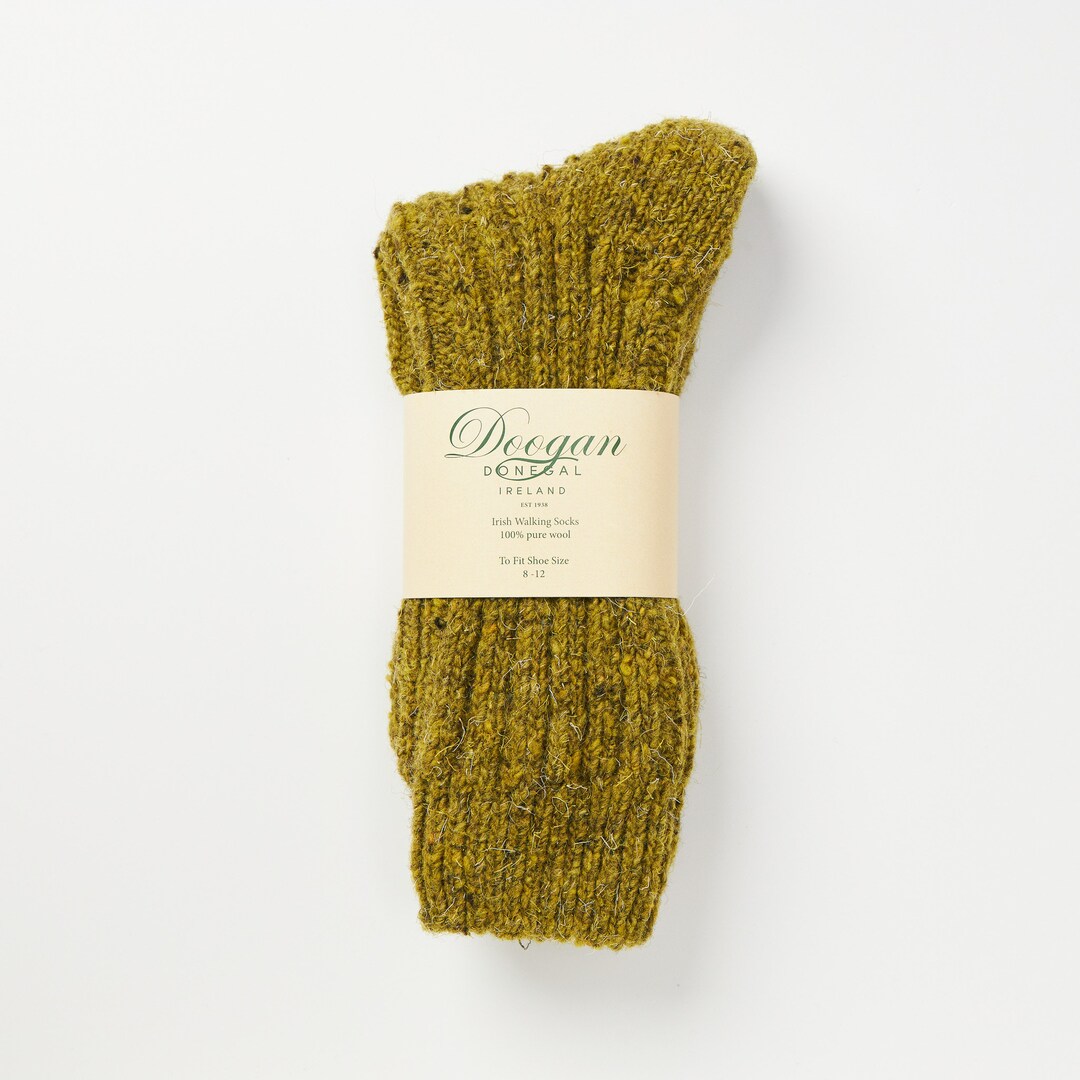 Irish Wool Walking Socks Donegal Grass Size L UK 8-12 EUR 42-47 / US 8. ...