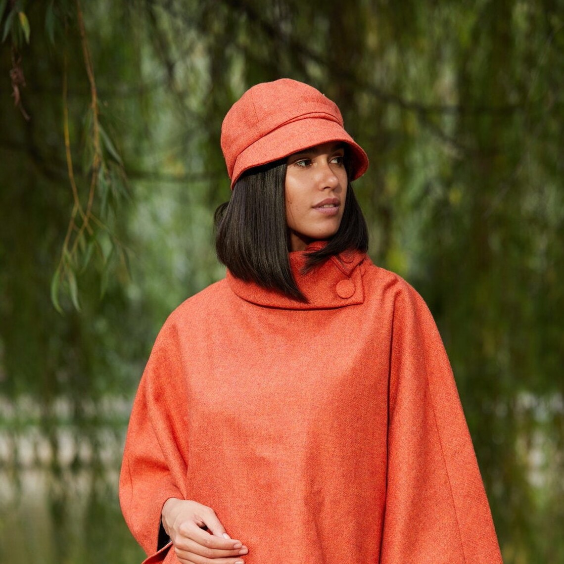 Irish Donegal Tweed Flapper Hat Nectarine Ireland - Etsy