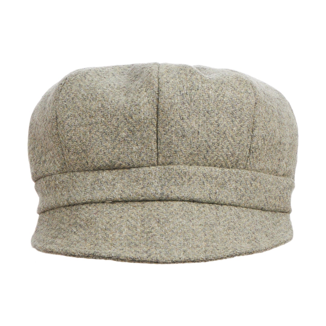 Irish - Donegal Tweed Newsboy Cap - Silver Stone Grey - Ireland ...