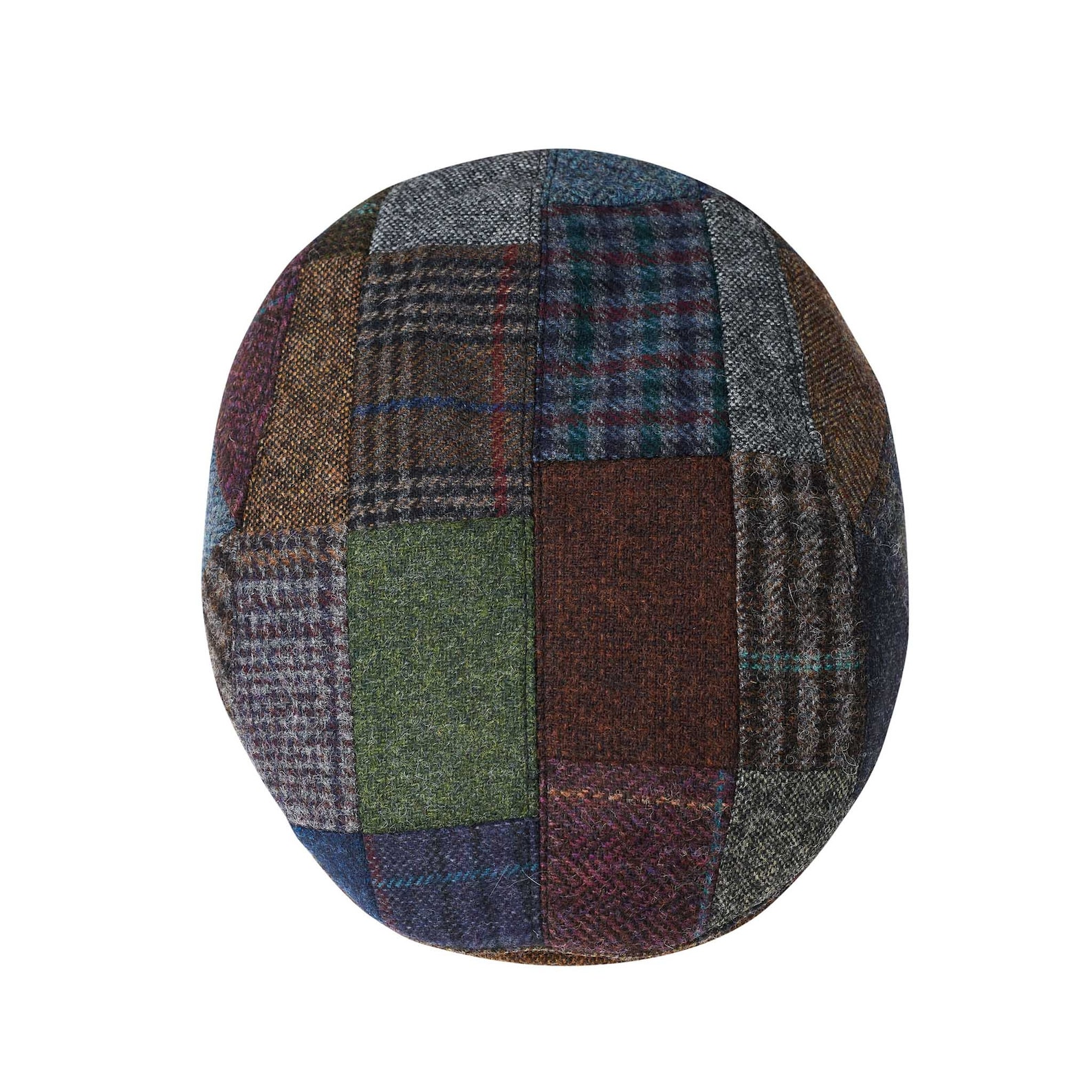Irish Donegal Tweed Driving Patch Cap Patchwork Ireland - Etsy UK