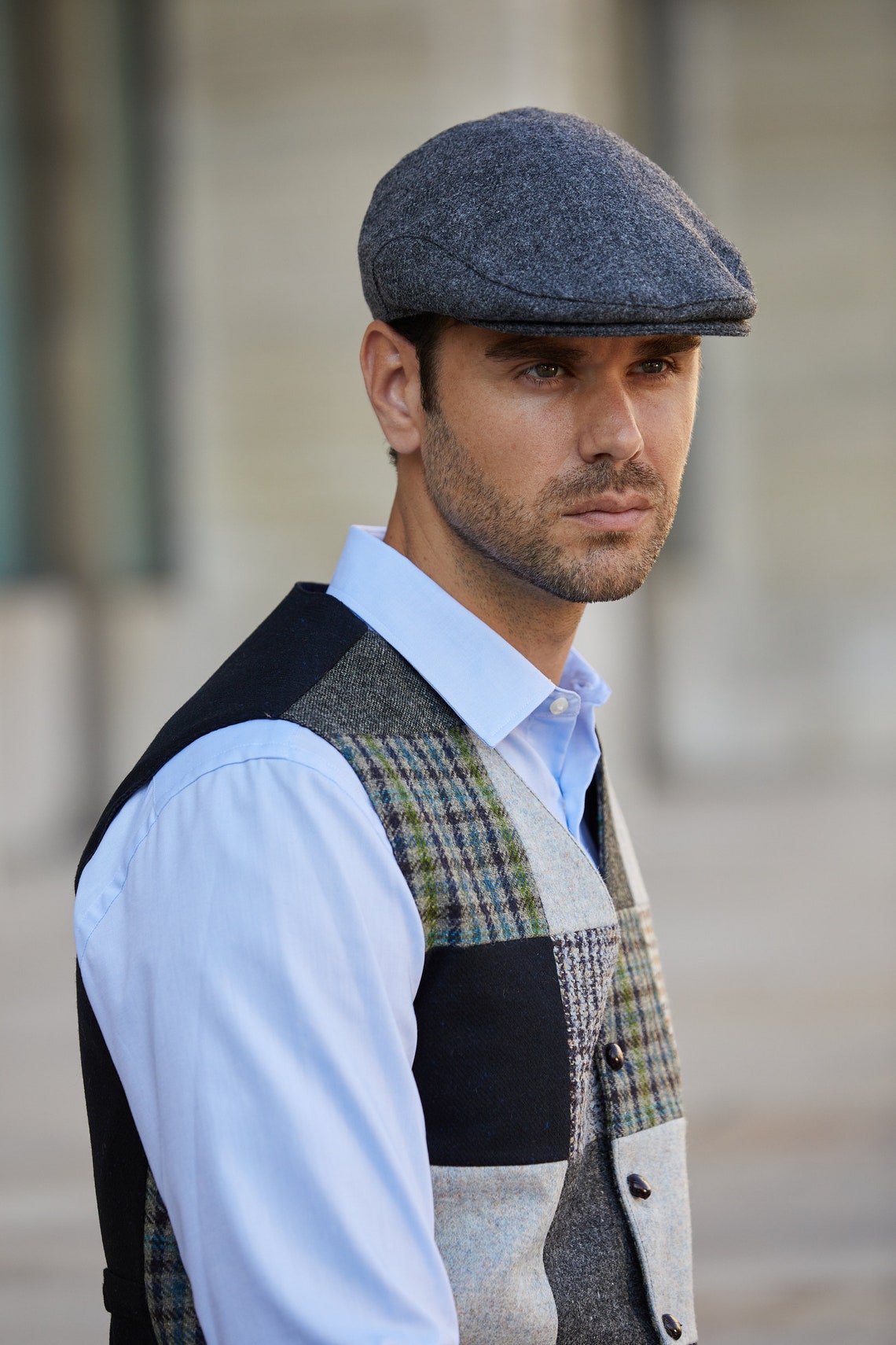 Irish Donegal Tweed Patchwork Waistcoat patchwork Ireland | Etsy