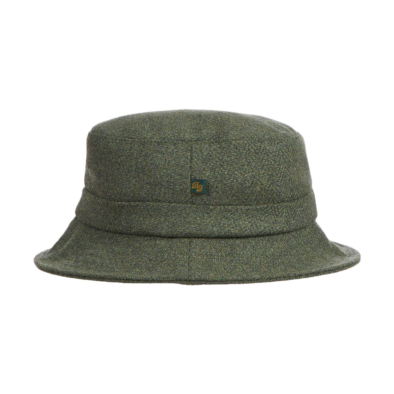 Irish Donegal Tweed Bucket Hat - Donegal Green Herringbone - Ireland ...