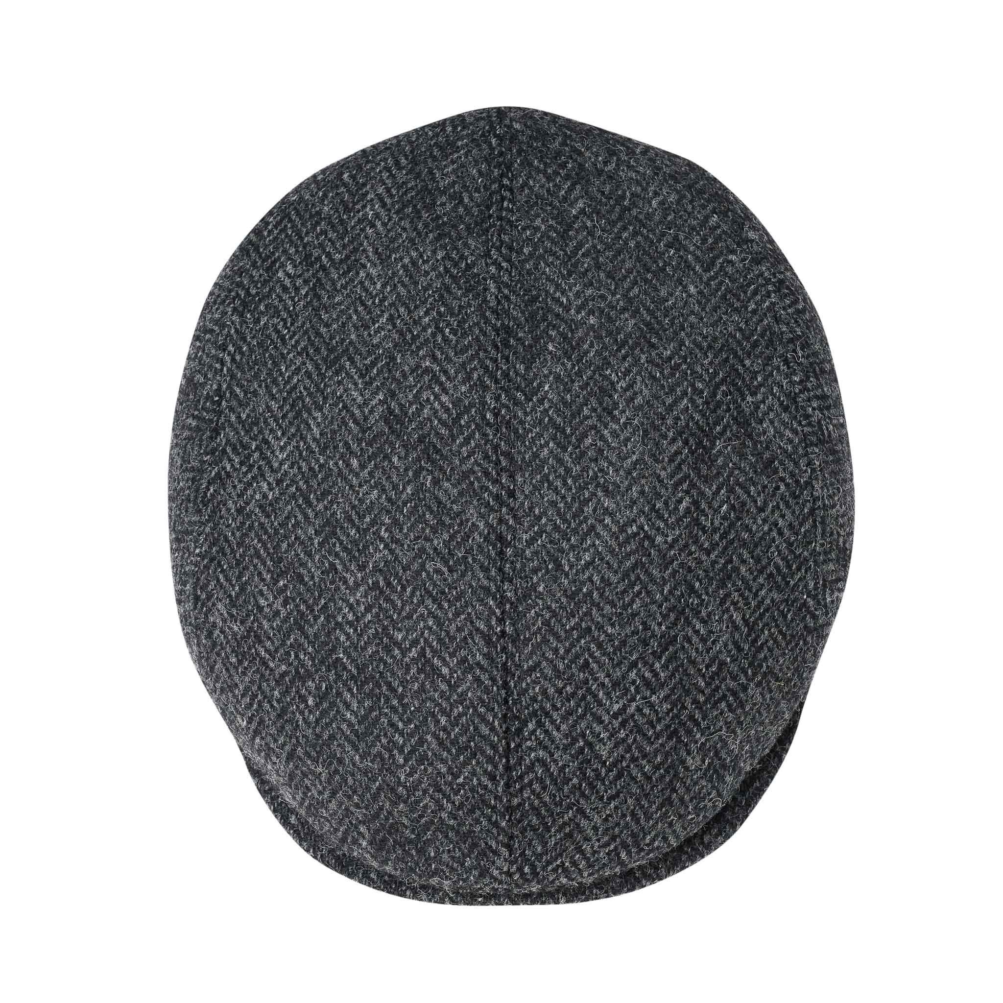 Irish - Donegal Tweed Driving Cap - Charcoal Herringbone - Ireland ...